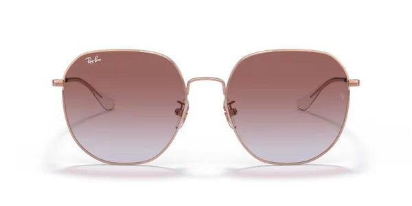 Ray-Ban RB3680D Rose Gold Unisex Sunglasses Violet Gradient Size 60