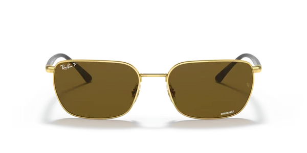 Ray-Ban RB3684CH Arista Gold Unisex Sunglasses Brown Size 58