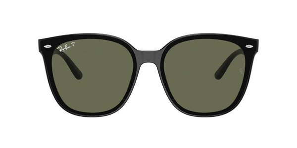 Ray-Ban RB4423D Black Polarised Unisex Sunglasses Dark Green Size 66